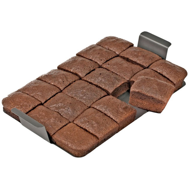 Professional Slice Solutions Brownie Pan - Silver | Riverbend Home