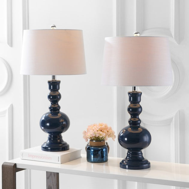 Genie Table Lamps Set of 2 - Navy | Riverbend Home