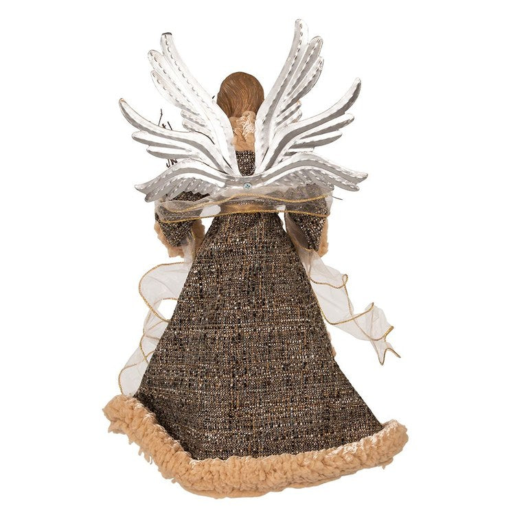 16" Rustic Angel Tree Topper | Riverbend Home