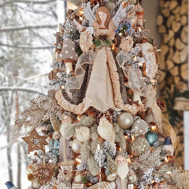 16" Rustic Angel Tree Topper | Riverbend Home