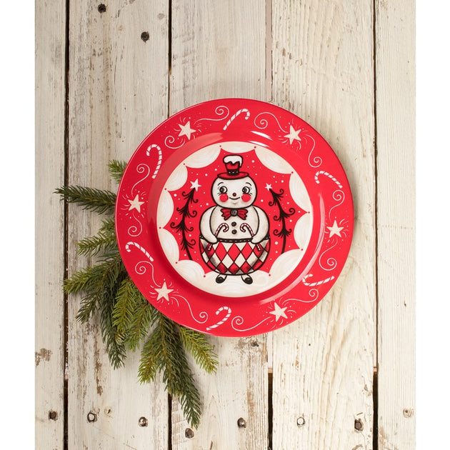 Holiday Double Cane Conrad Plates Set of 4 | Riverbend Home