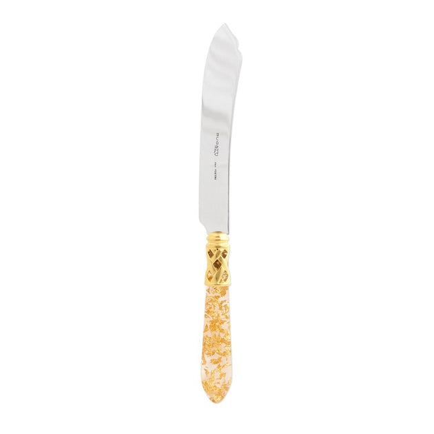 Aladdin Brilliant Gold Fleck Cake Knife | Riverbend Home