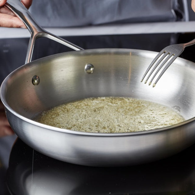 Essential 5-Ply 11" Stainless Steel Fry Pan | Riverbend Home