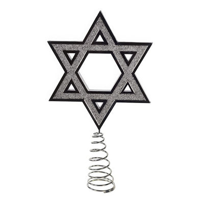 13.7" Silver Hanukkah Tree Topper, Unlit | Riverbend Home