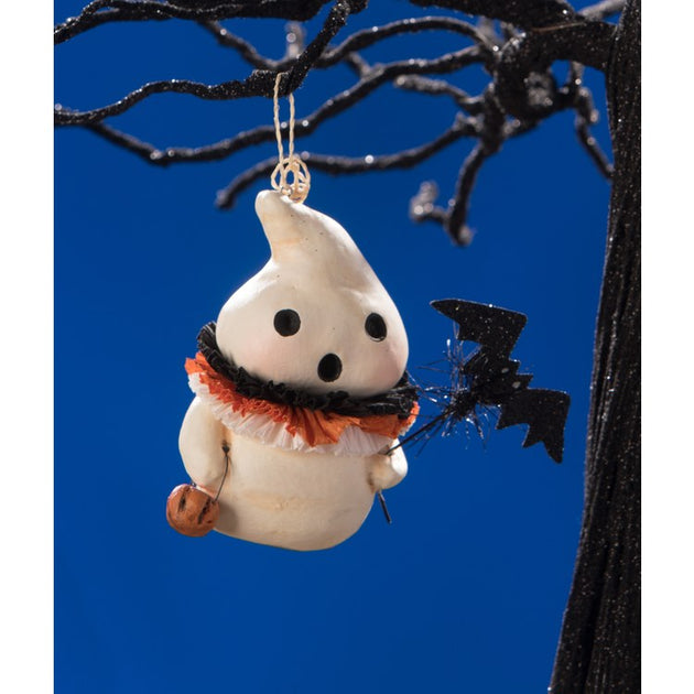 Little Boo with Bat Ornament | Riverbend Home