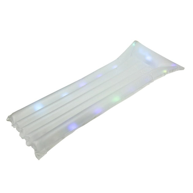 67.75" Inflatable Clear Swimming Pool Multi Color LED Lighted Air Matt ...