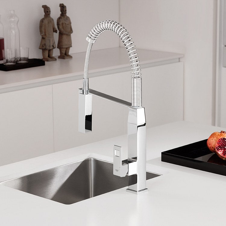 Eurocube Professional Single Handle Pull-Down Kitchen Faucet ...
