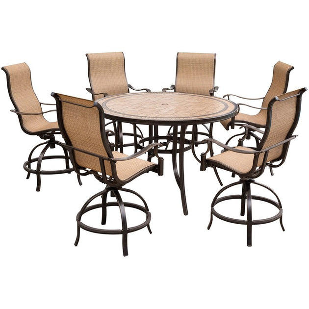 Monaco Seven-Piece High-Dining Bar Set | Riverbend Home
