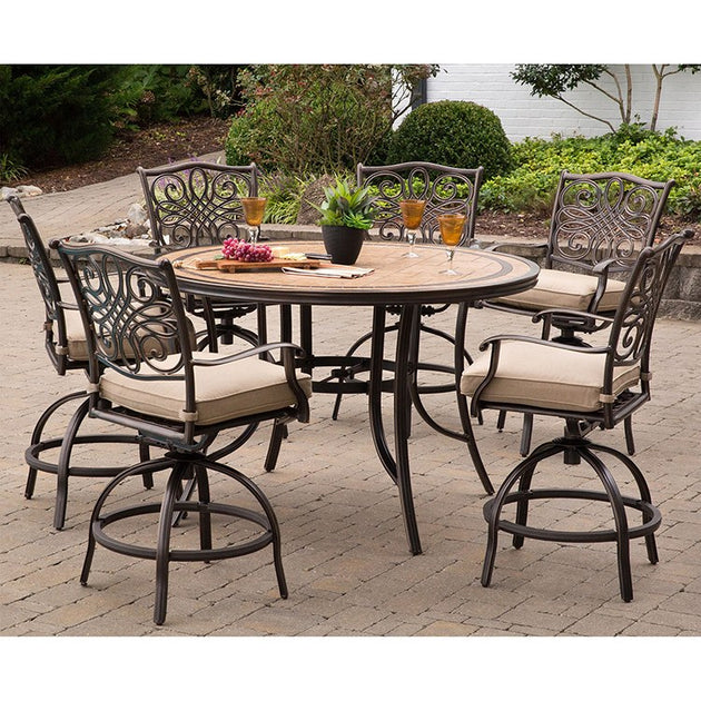 Monaco Seven-Piece High-Dining Bar Set | Riverbend Home