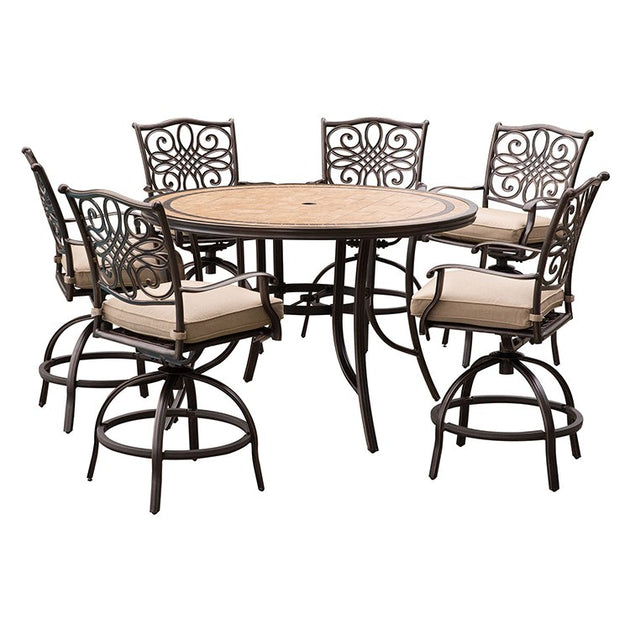 Monaco Seven-Piece High-Dining Bar Set | Riverbend Home