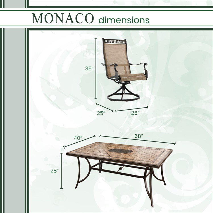 Monaco Seven-Piece Dining Set | Riverbend Home