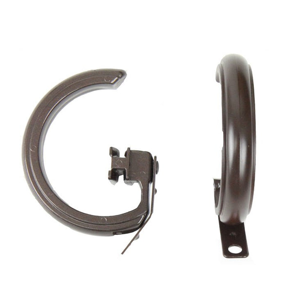 Rings for Decorative Traverse Rod (Set of 10) - Cocoa | Riverbend Home