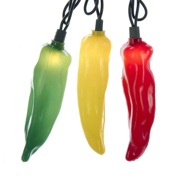 10-Light 4" Multi Chili Pepper Light Set | Riverbend Home