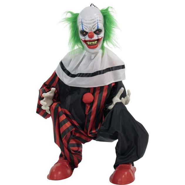 Slice the Clown Life-Size Animatronic Talking Indoor/Outdoor Halloween ...