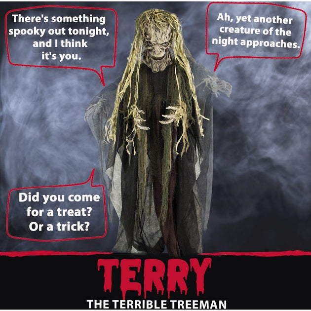 Terry the Terrible Tree Man Life-Size Animatronic Poseable Indoor/Outd ...