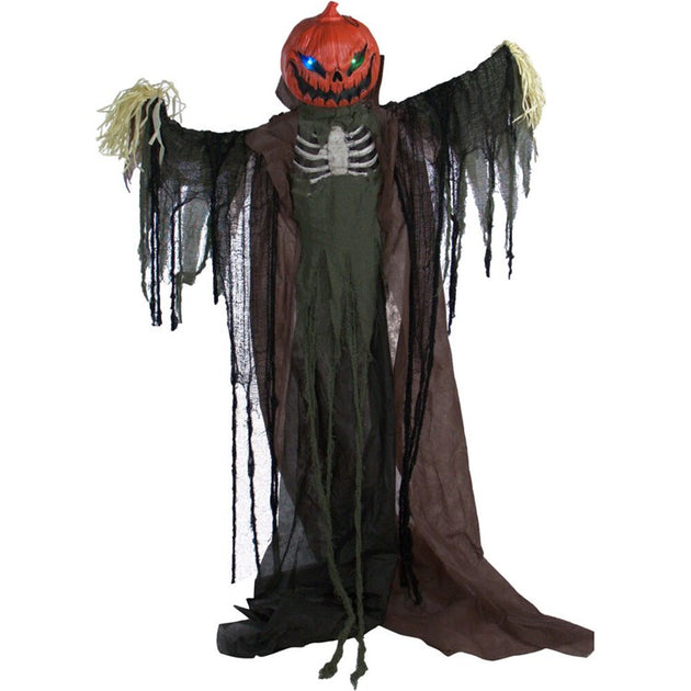 Edward the Scarecrow Life-Size Animatronic Poseable Indoor/Outdoor Hal ...