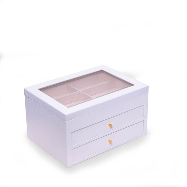 Bey-Berk BB743WHT - Kelly Storage Box | Riverbend Home