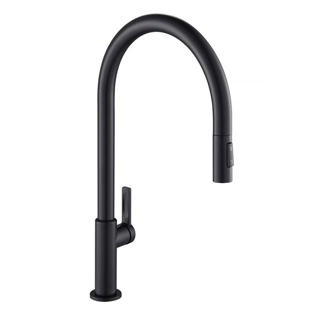 Oletto High-Arc Single Handle Pull Down Kitchen Faucet | Riverbend Home