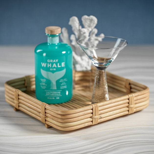 Danao 11.5" Long Rattan Serving Trays Set of 2 | Riverbend Home