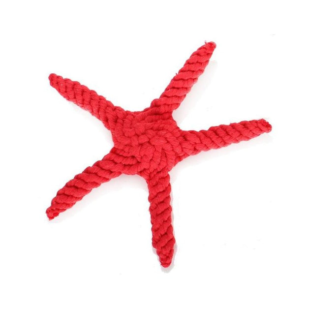 Starfish Rope Dog Toy - Red | Riverbend Home
