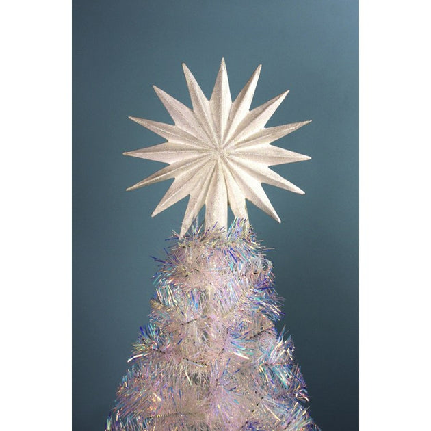 16-Point Star Tree Topper - White | Riverbend Home