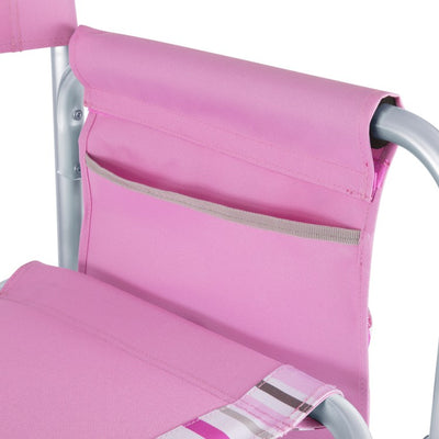 Sports Chair, Pink with Stripes | Riverbend Home